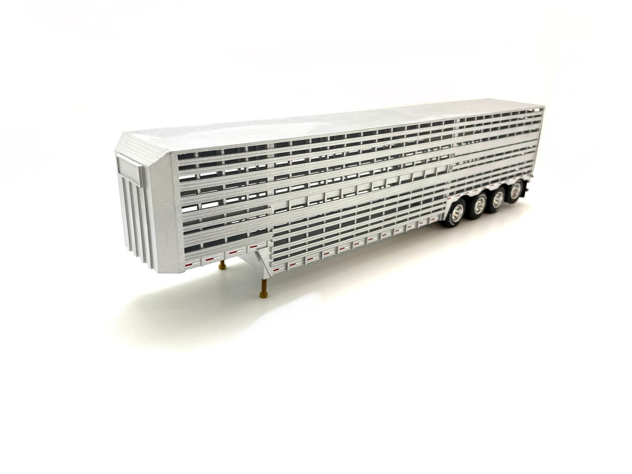 53' Quad Axle Slat Sided Cattle Trailer Kit | Boone Forks Farm Toys